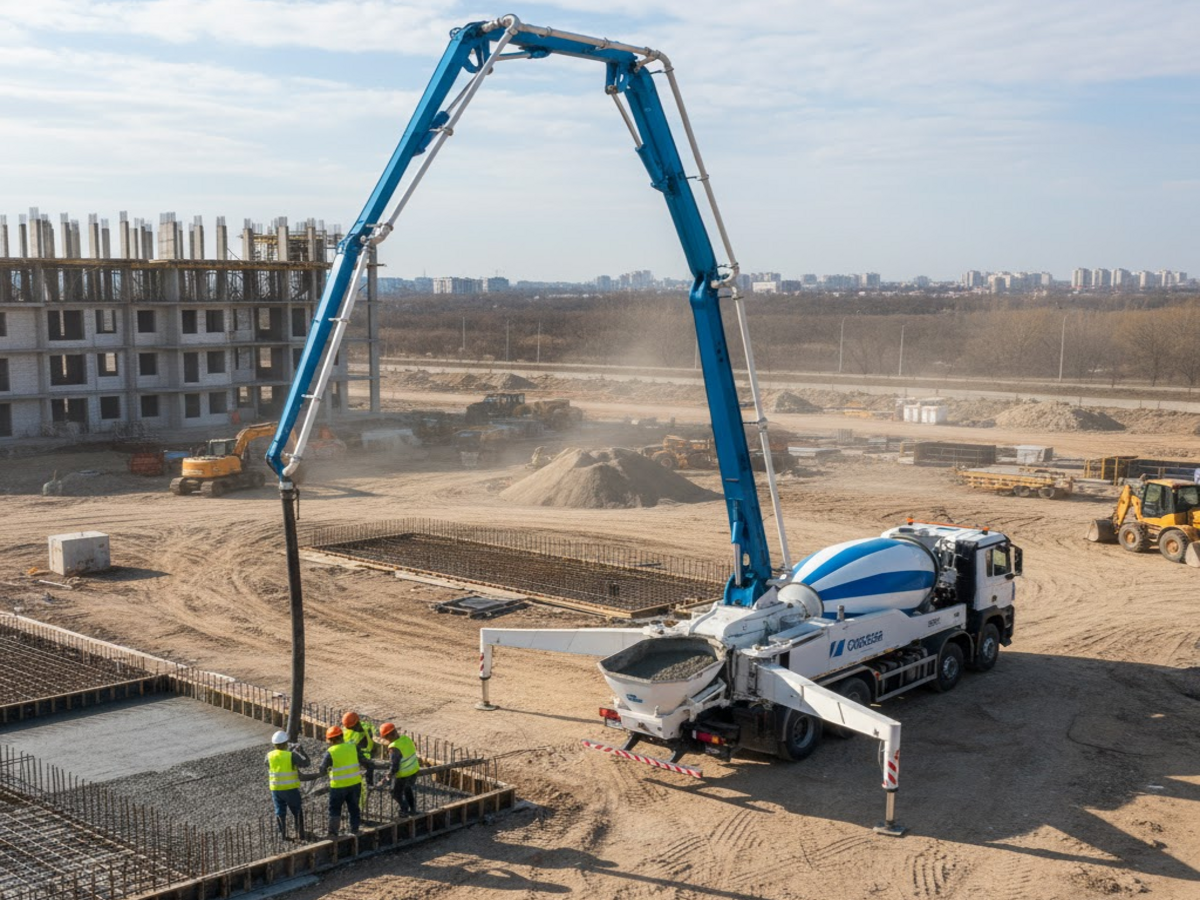 Pompe à Béton : 5 Clés Pour Choisir Le Bon Modèle Selon Capacité Et Débit